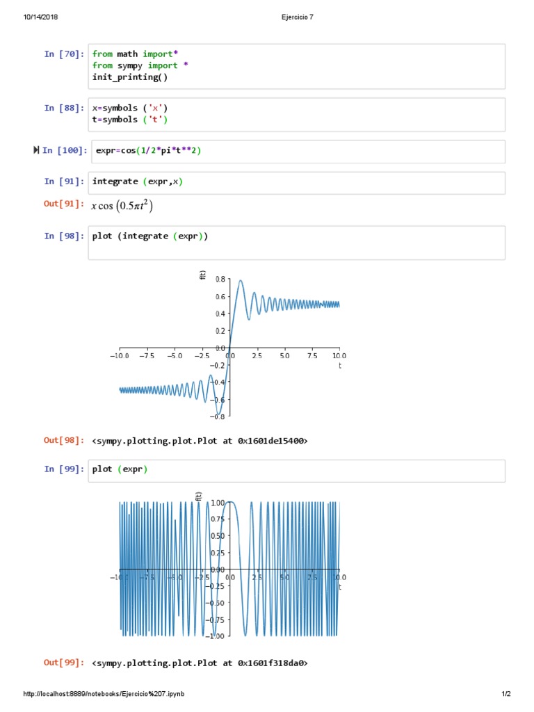 x cos (0.5π) t: math sympy init - printing x symbols t symbols expr cos pi t integrate expr,x | PDF