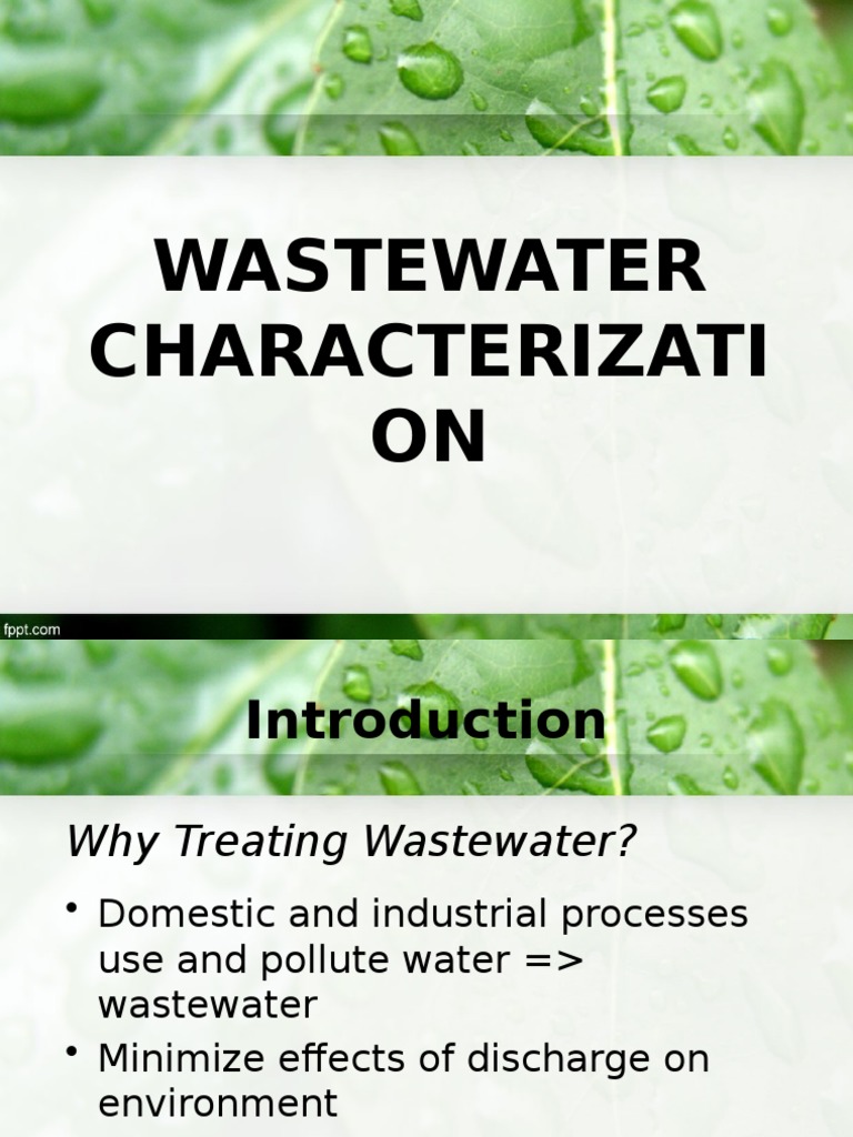 Wastewater Characterization | PDF | Wastewater | Water Pollution