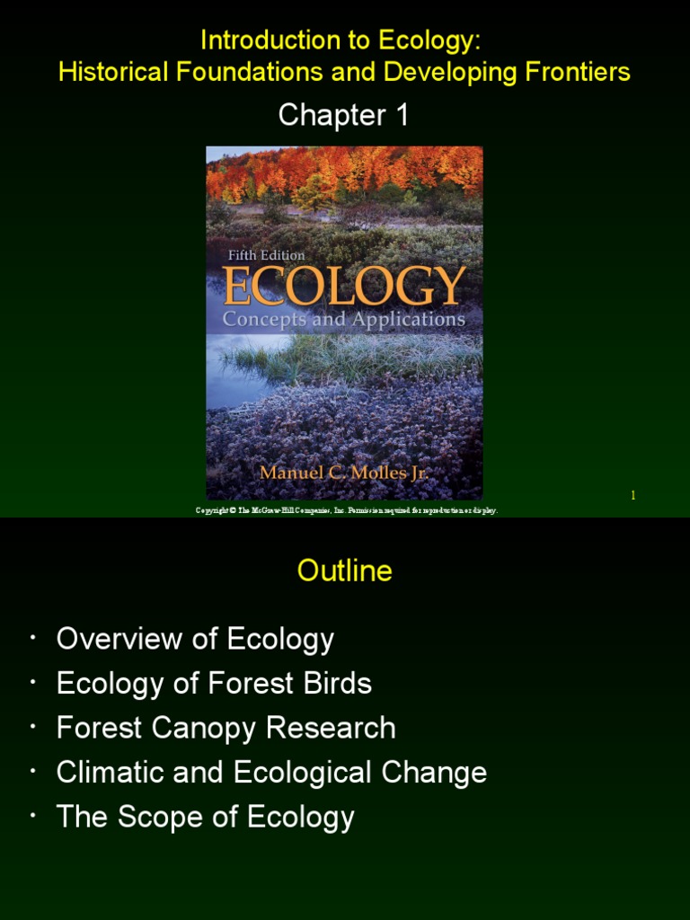 Introduction To Ecology: Historical Foundations and Developing ...