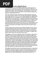 English Analysis - The Danger of A Single Story | PDF | Essays | Anger