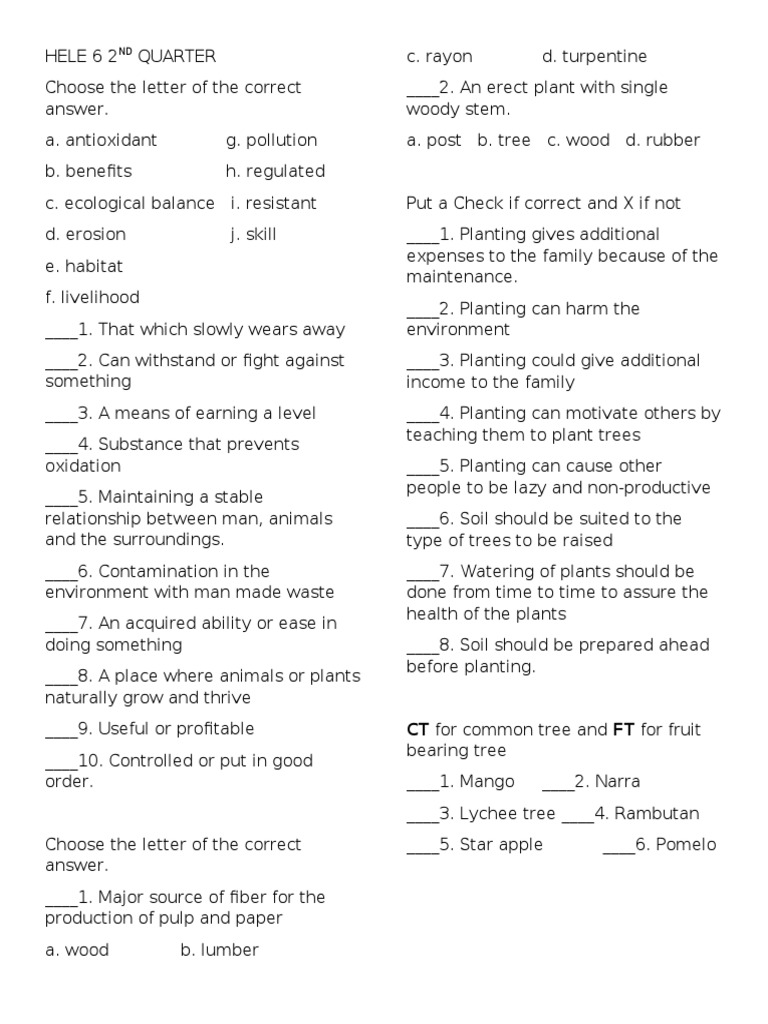 Hele 6 2ND Quarter | PDF