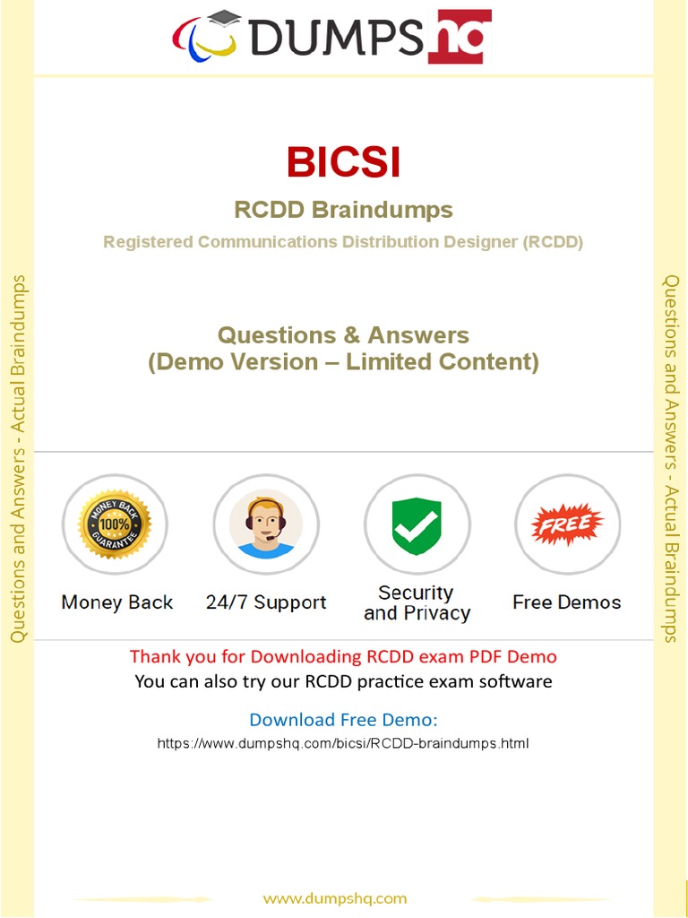 Bicsi: RCDD Braindumps | PDF | Digital Technology | Electronic Engineering