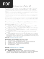 LET Exam Sample Answer Sheet | PDF | Test (Assessment) | Computing