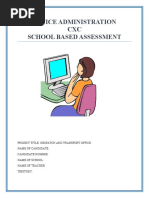 2019 Csec Oa Sba | PDF | Supply Chain | Inventory