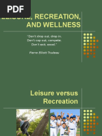 Lesson 1 Leisure and Recreational Activities | PDF | Recreation | Leisure