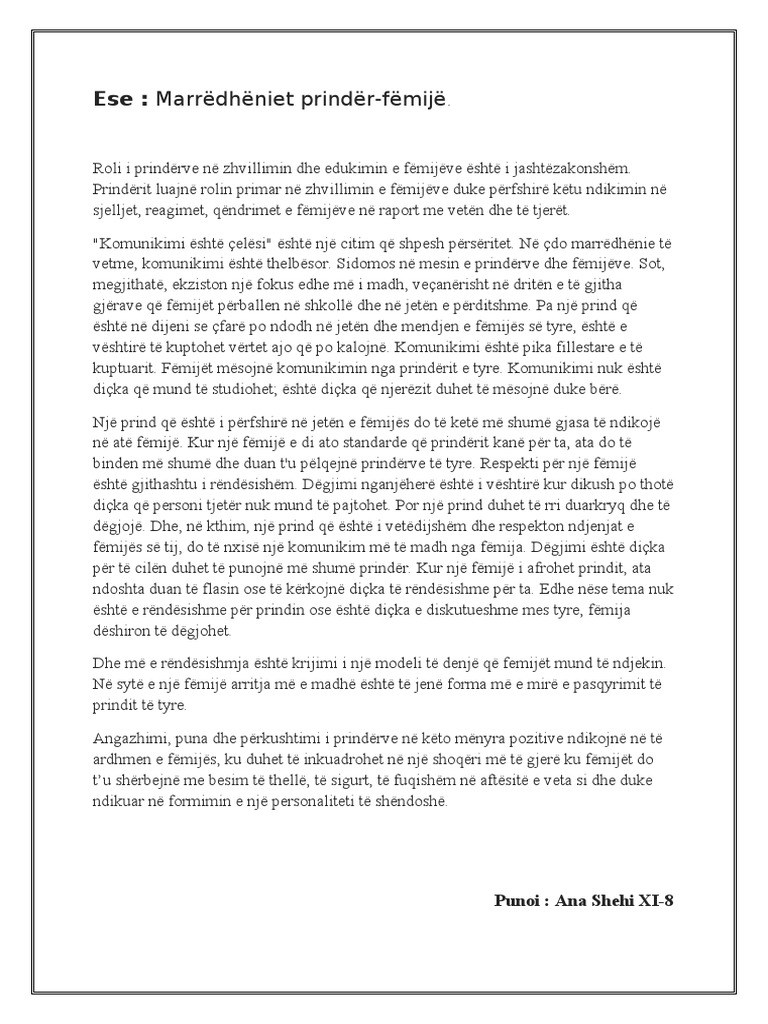 Ese Marredhenia Prinder Femije | PDF