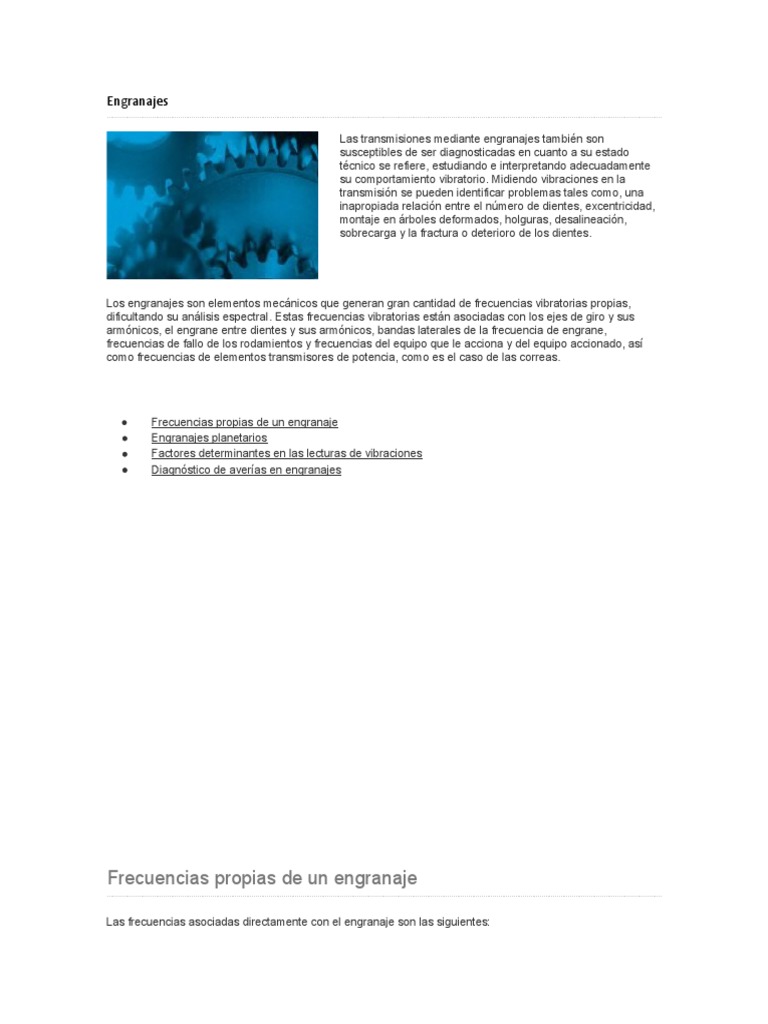 Tema 8 Engranajes Pdf Engranaje Máquinas