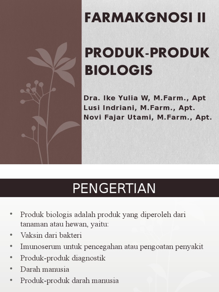 Produk Biologi | PDF