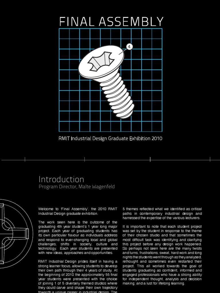 Final Assembly: RMIT Design Showcase | PDF | Design | Time