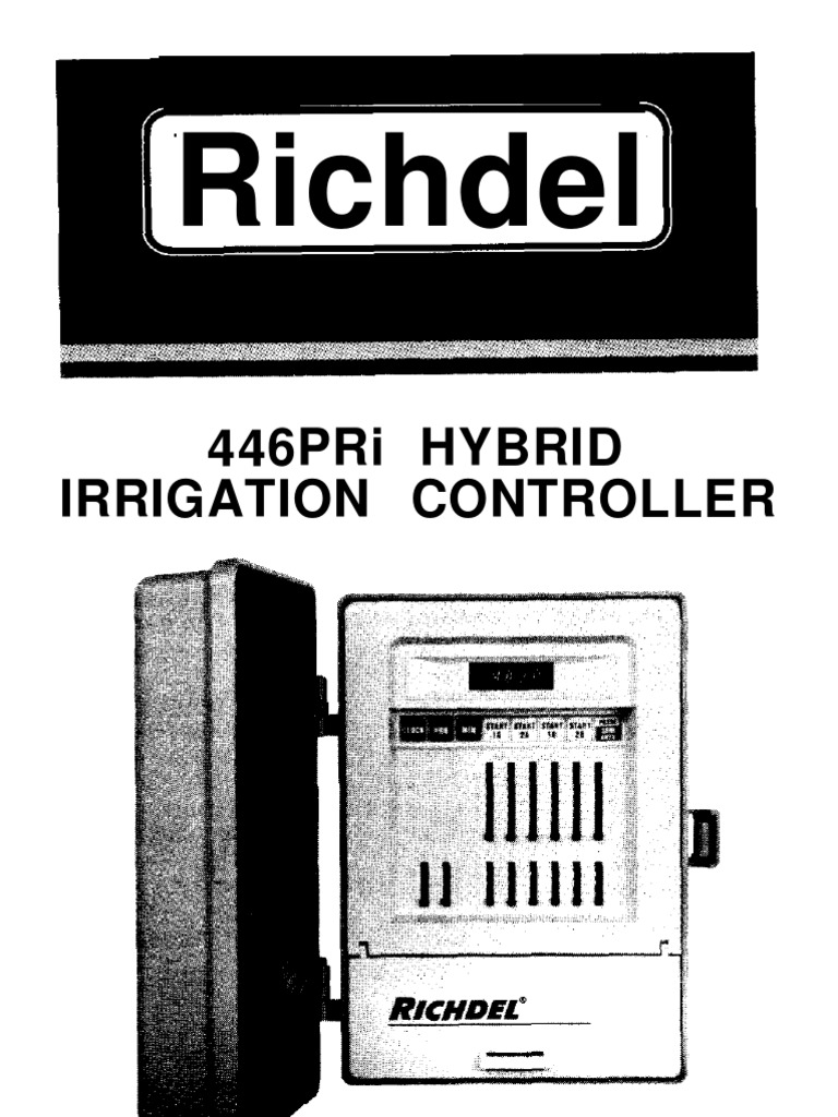 Richdel 446PRi HYBRID Irrigation Controller Installation and ...