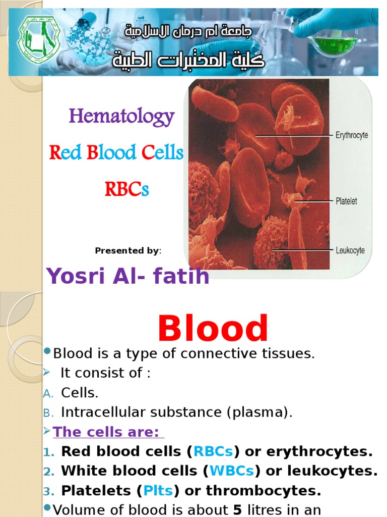 Hematology - A - RBCs | PDF | Anemia | Red Blood Cell