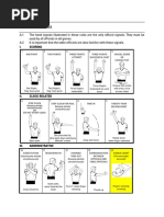 Netball Officiating Signals | PDF | Hand | Arm