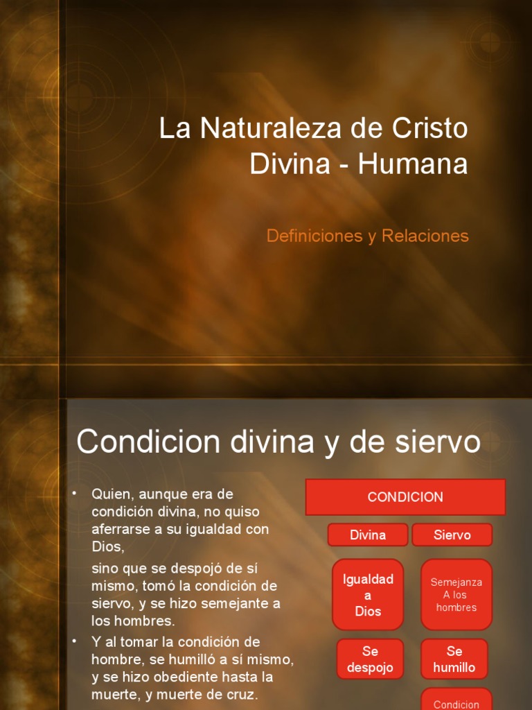 La Naturaleza Divina - Humana de Cristo | PDF | Cristología | Cristo (título)