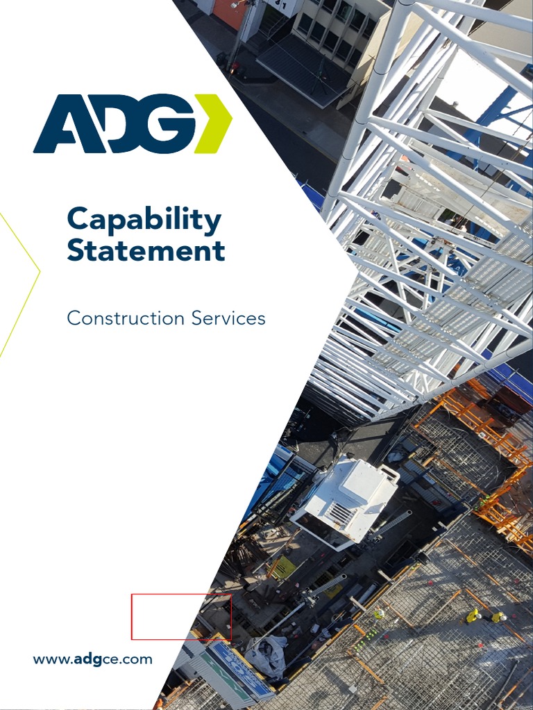 ADG Construction Services Capability Statement PDF | PDF | Building ...