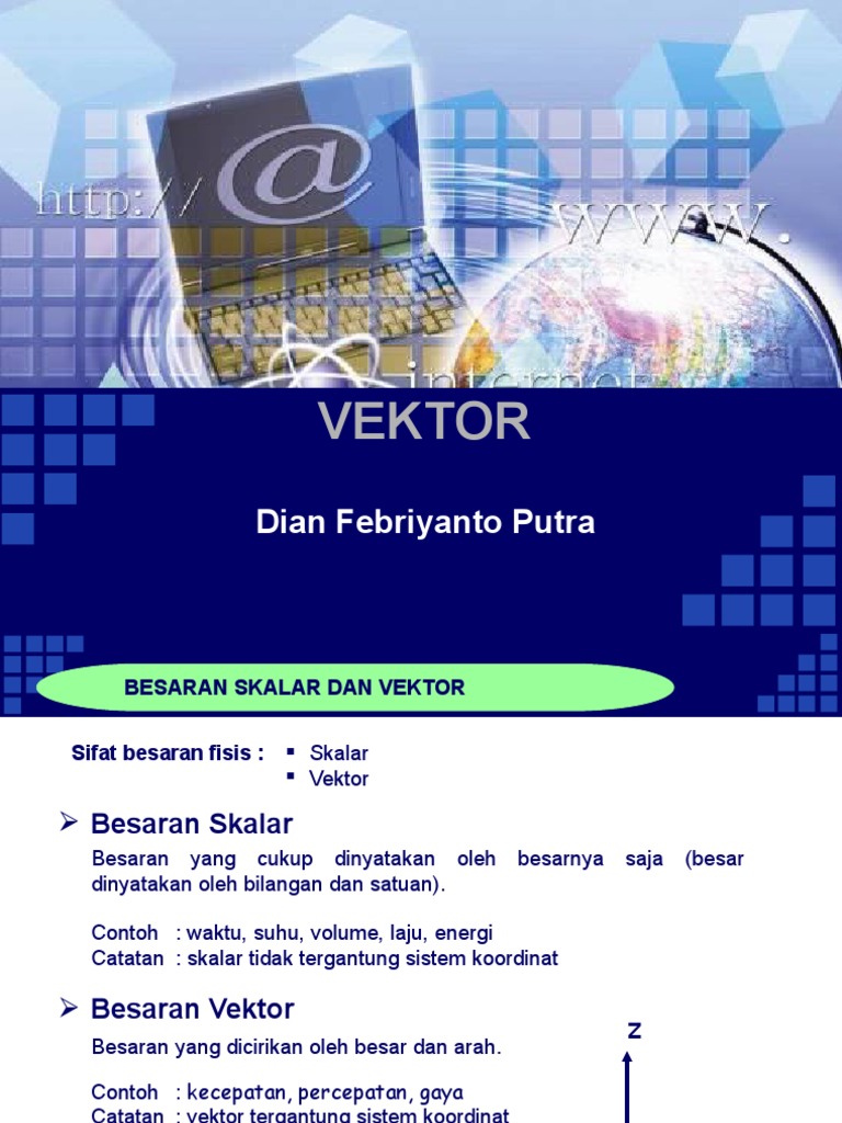 Matematika Informatika - Virtual Class - Materi - Vektor | PDF