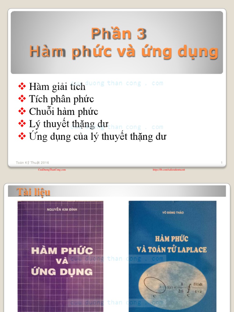 Toan-Ky-Thuat - Quoc-Tuan - Chuong-7 - Ham-Phuc-Va-Ung-Dung - (Cuuduongthancong - Com) PDF | PDF
