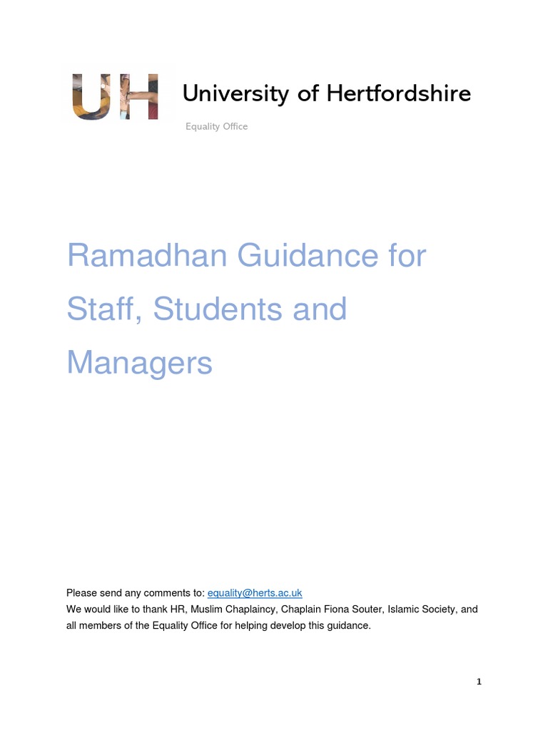 Ramadhan Guidance 2020 | PDF | Ramadan | Fasting