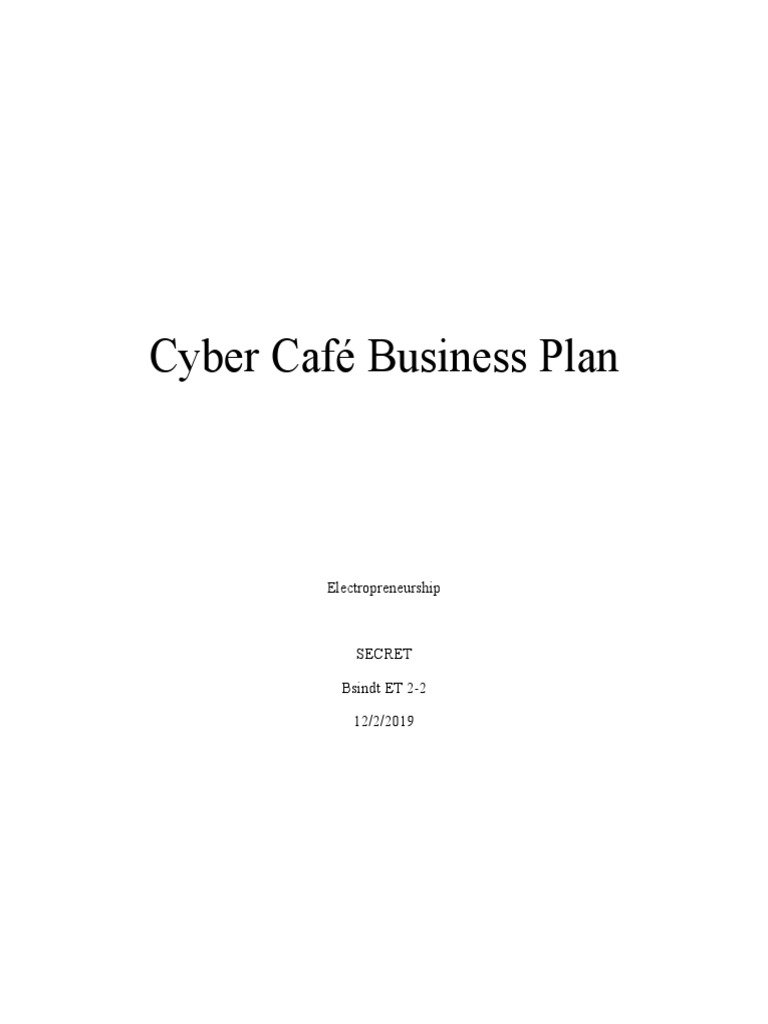 Business Plan Cafe | PDF | Online And Offline | Coffeehouse