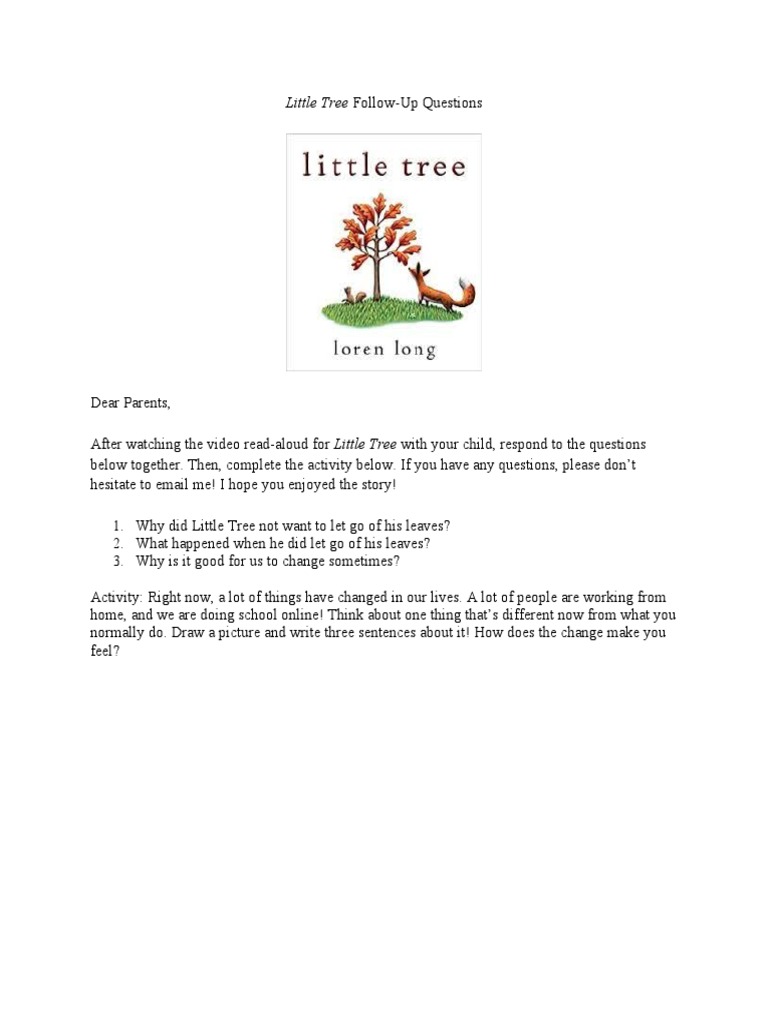 Little Tree Video Discussion Guide | PDF