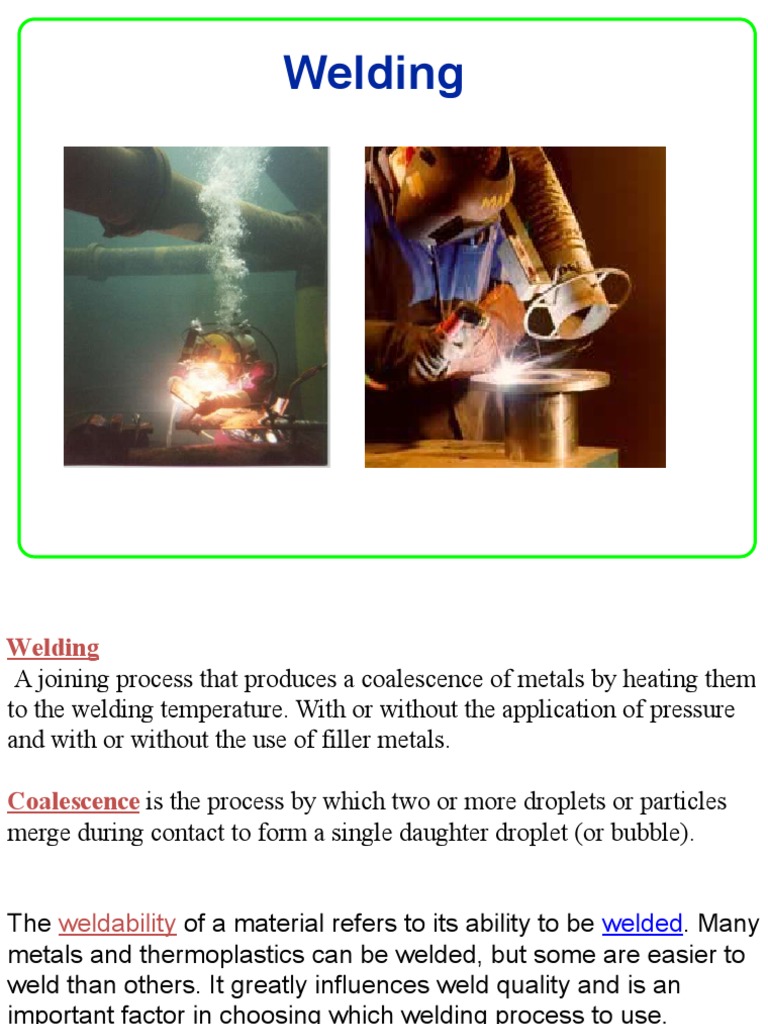 Welding Lecture | PDF | Welding | Construction