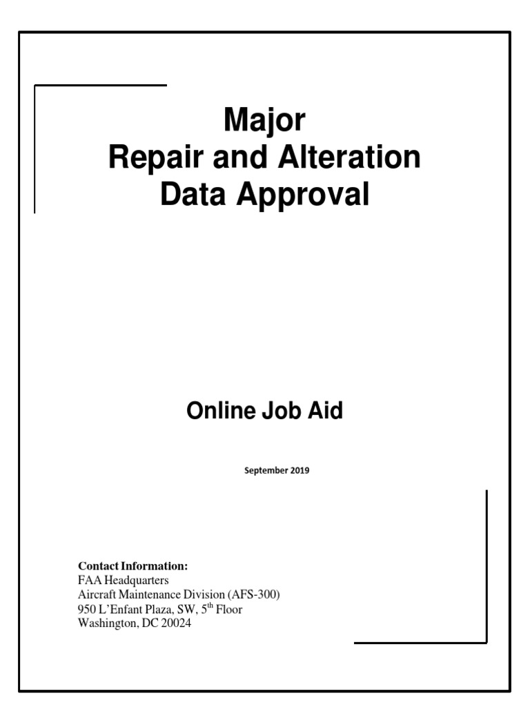 FAA Major Repair/Alteration Guide | PDF | Flight Recorder | Aerospace ...