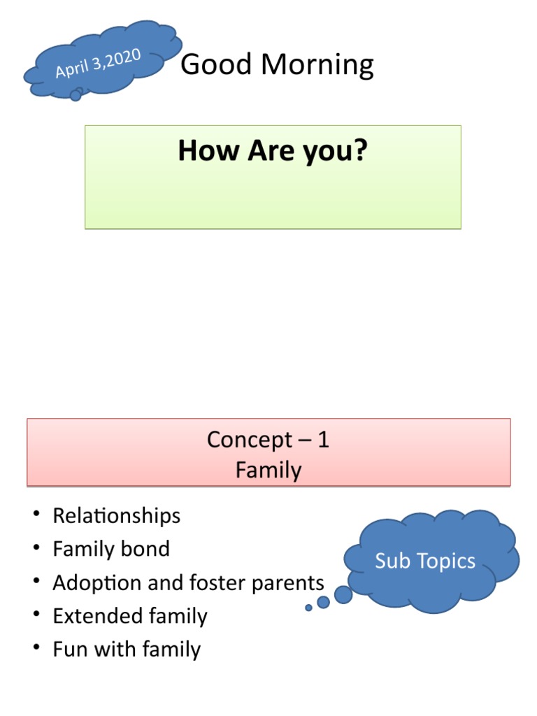 Good Morning: How Are You? How Are You? | PDF