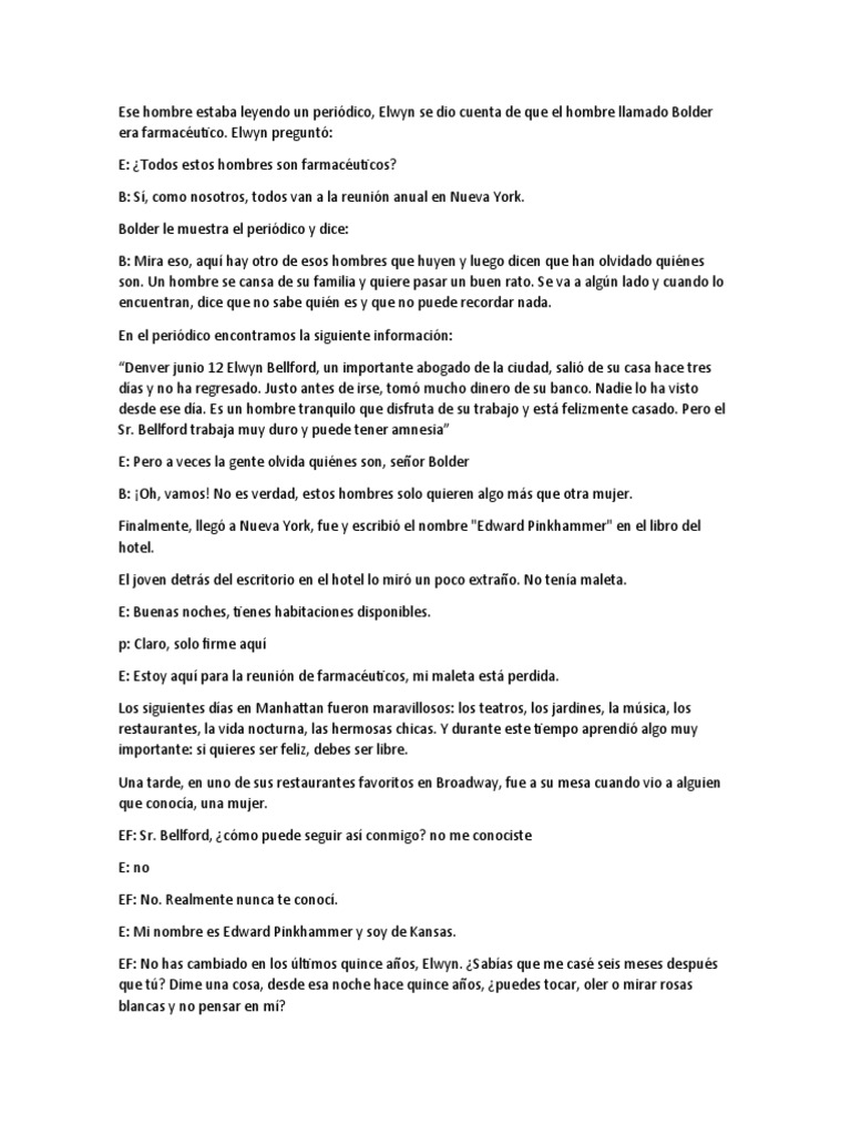 Amnesia y Nuevas Identidades | PDF | Novela negra, policíaca y suspenso