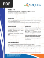 Ficha Tècnica Biocid FV | PDF | Peróxido de hidrógeno