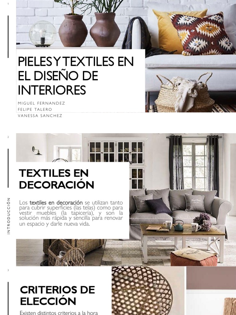 Textiles y Cuero en Diseño de Interiores | PDF | Ropa de cama | Seda