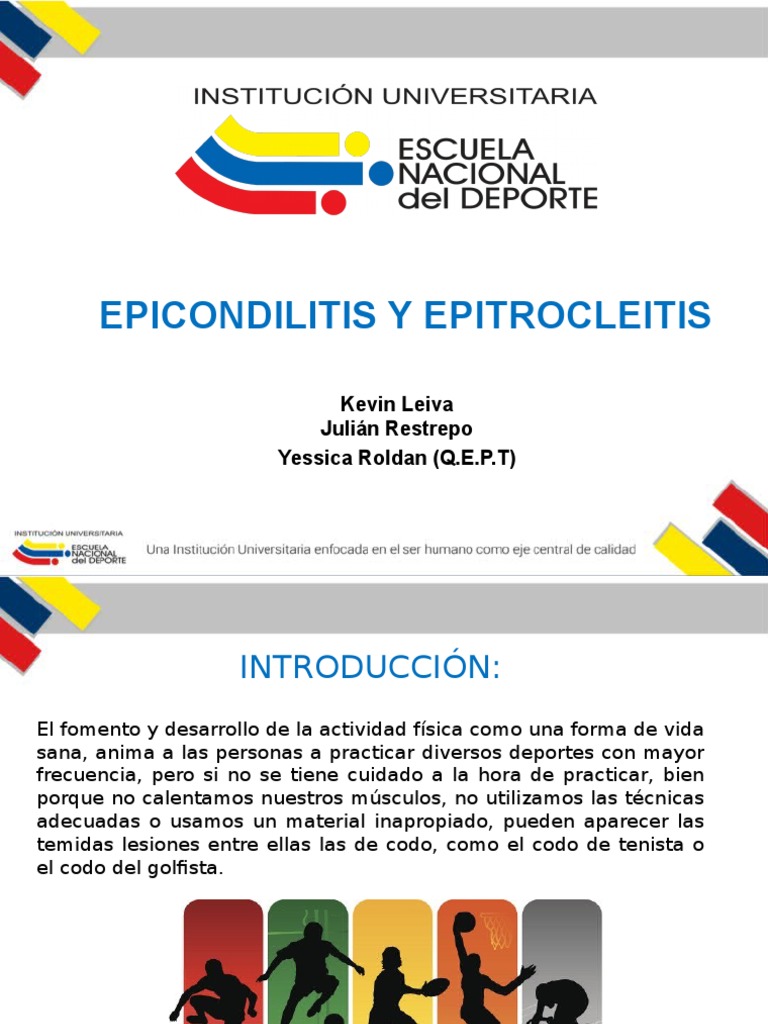 Epicondilitis y Epitrocleitis | PDF | Codo | Sistema musculoesquelético
