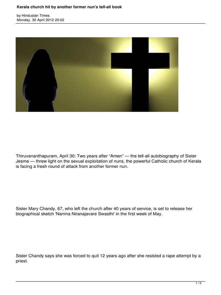 Another Former Nun's Tell-All Book Exposes Decades of Exploitation and ...