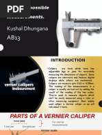 Work Instruction For Calibration - Vernier Caliper | PDF