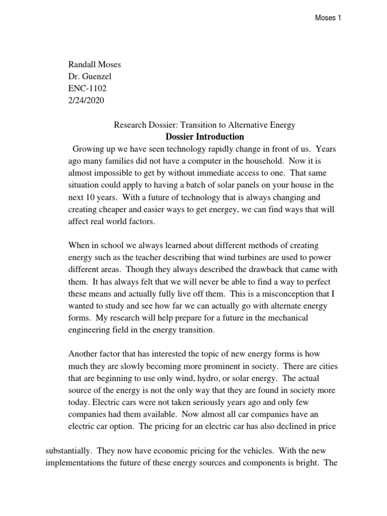 Research Dossier Final 2 | PDF | Energy Development | Wind Power