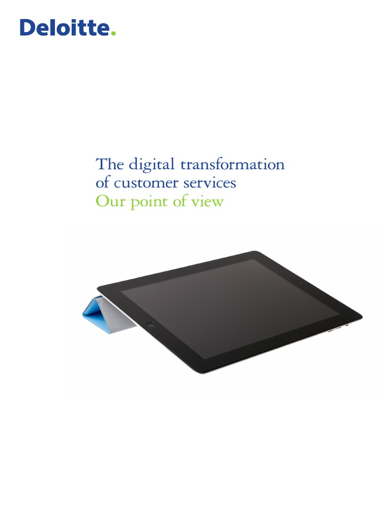 Deloitte NL Paper Digital Transformation of Customer Services | PDF ...