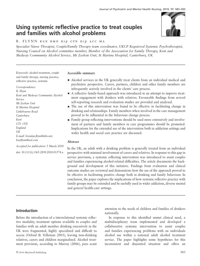 Using Systemic Reflective Practice To Treat Couples and Families With ...