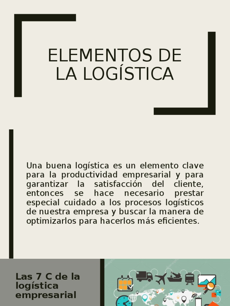 Elementos de La Logística | PDF | Logística | Economias