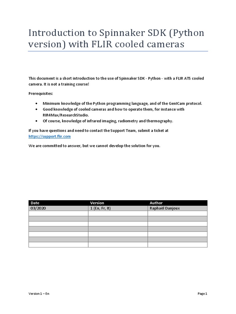 Spinnaker SDK and Cooled Cameras - For Distribution - en | PDF | 64 Bit Computing | Arm Architecture