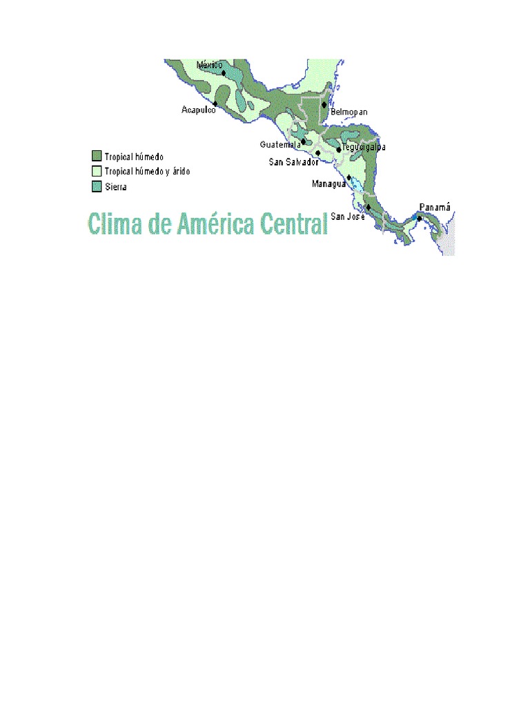 Clima de America Central | PDF