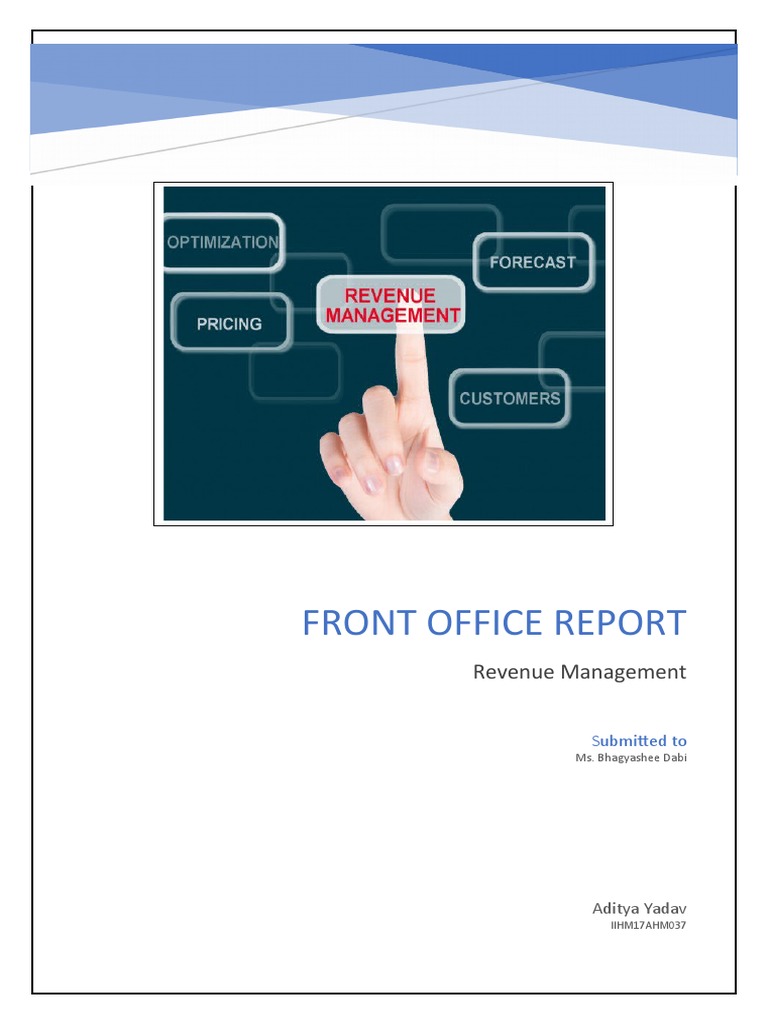 Front Office Report | PDF | Microeconomics | Market (Economics)