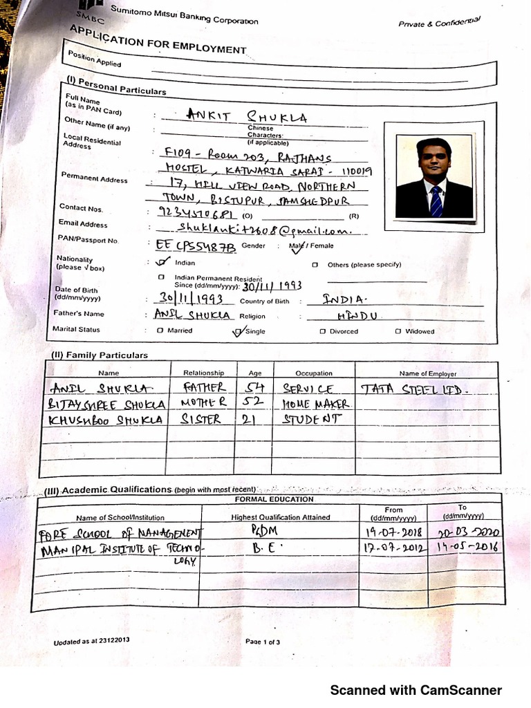 SMBC Form - 20200227194510 PDF | PDF