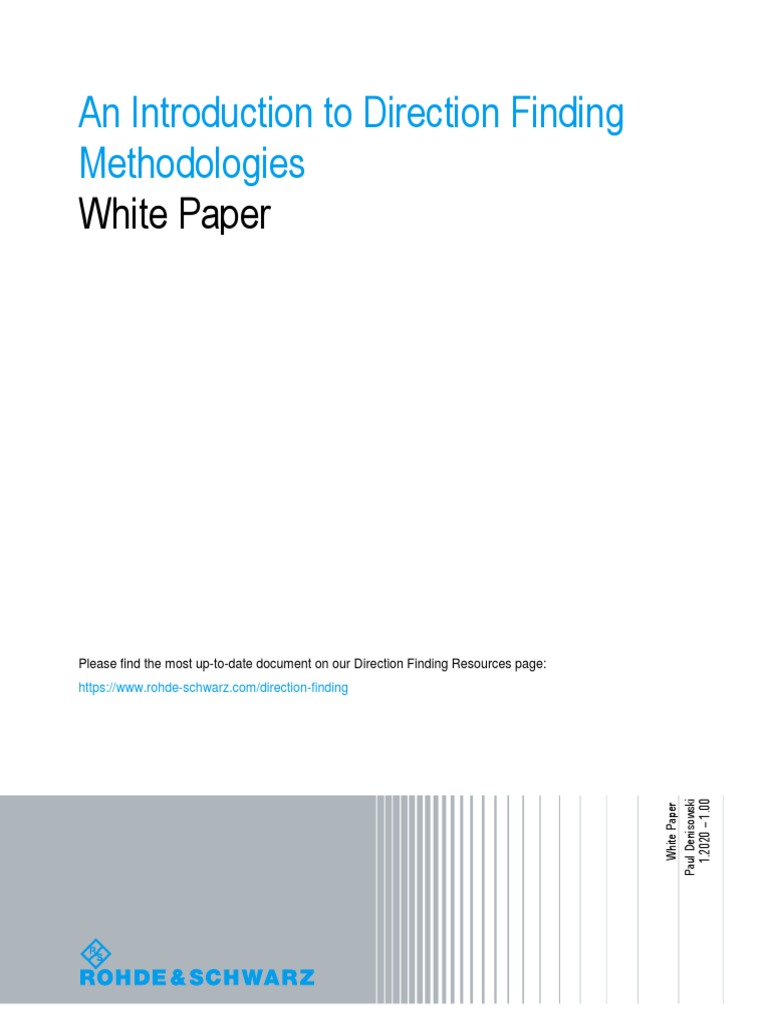Intro To Direction Finding Methodologies | PDF | Antenna (Radio ...