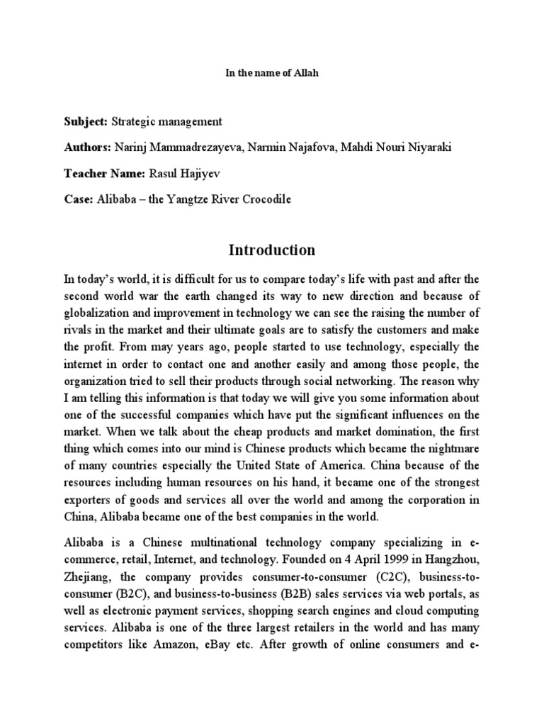 Alibaba's PESTEL Analysis in China | PDF | Alibaba Group | E Commerce