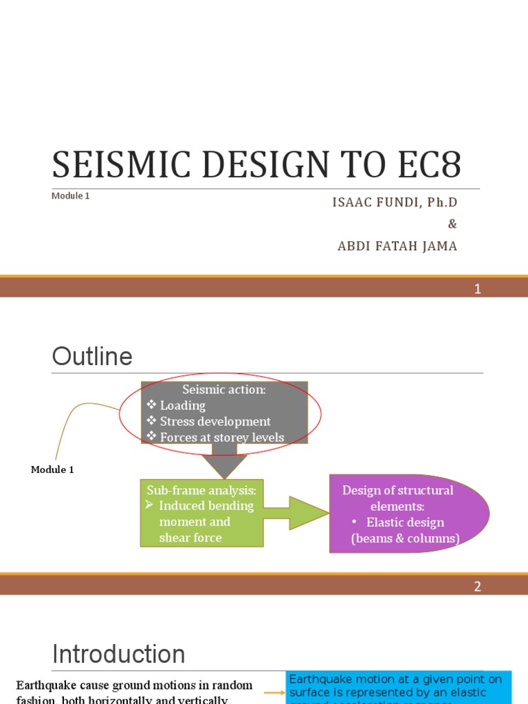 Seismic Design To EC8 | PDF | Earthquakes | Elasticity (Physics)