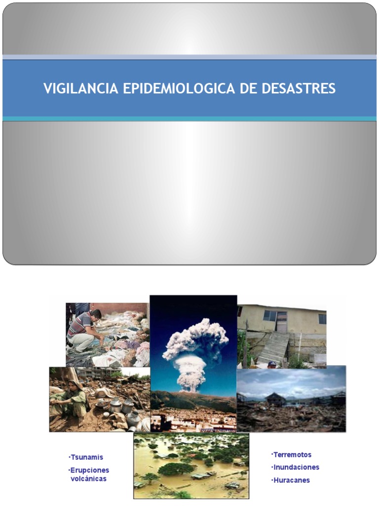 Vigilancia Epidemiologica En Desastres Pdf Epidemiología Epidemias