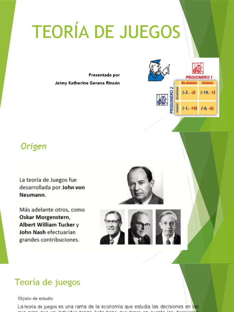 Teoria de Juegos | PDF | Teoría de juego | Métodos matemáticos y ...