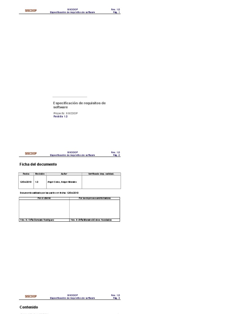 Srs Ejemplo | PDF | Usuario (informática) | Software