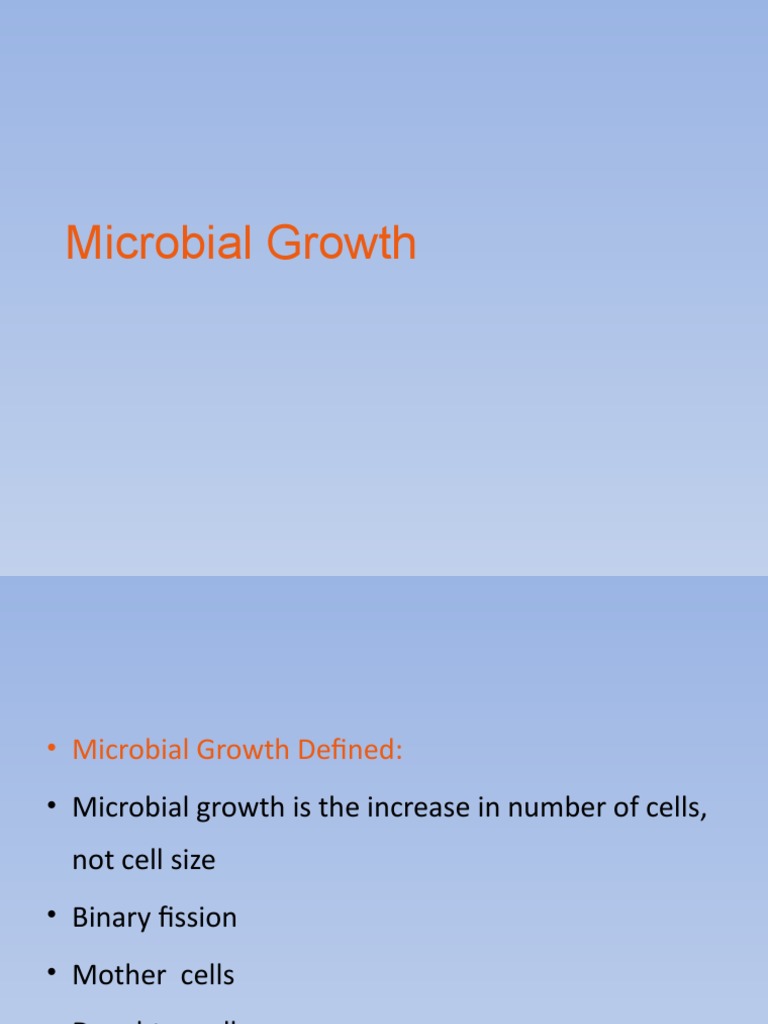 Microbial Growth and Measurement | PDF | Colony Forming Unit | Bacteria