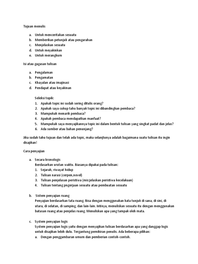 Panduan Lengkap Menulis Efektif | PDF