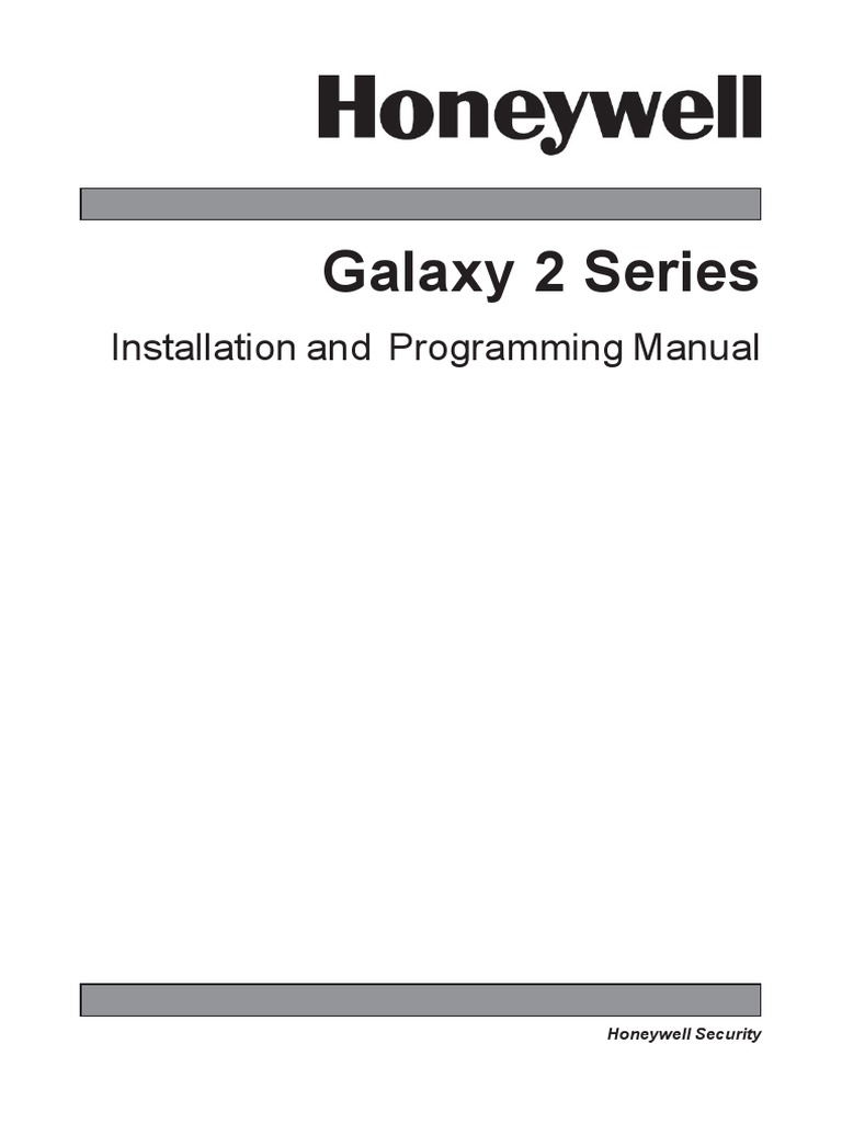 Honeywell Galaxy g2 Installation Programming Manual PDF | PDF ...