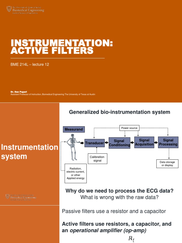 Lecture12 Instrumentation3 | PDF | Electronic Filter | Electrical Circuits